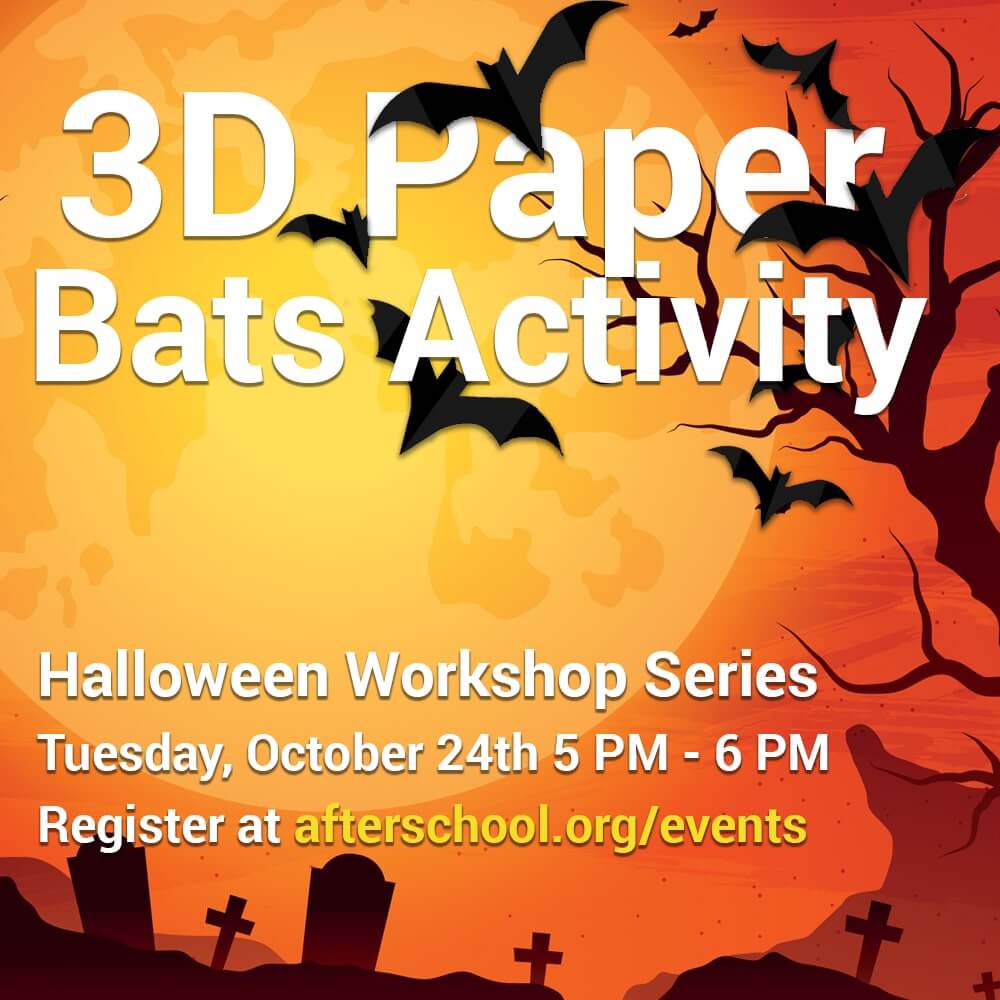 Halloween Workshop At Luv 2 Play In Chino CA - 3D Paper Bats ...