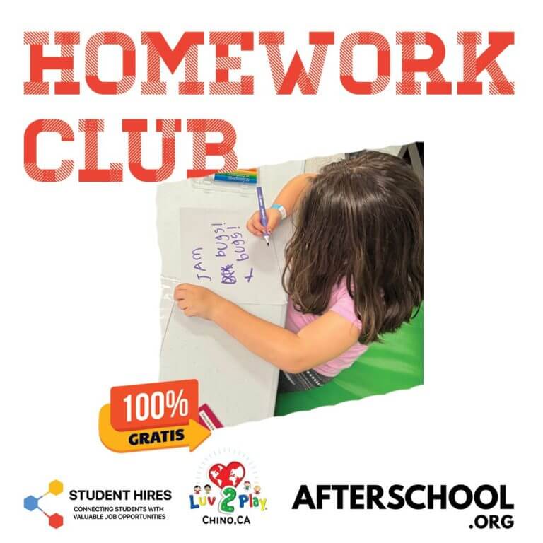 Homework Club At Luv 2 Play Chino - Afterschool.org