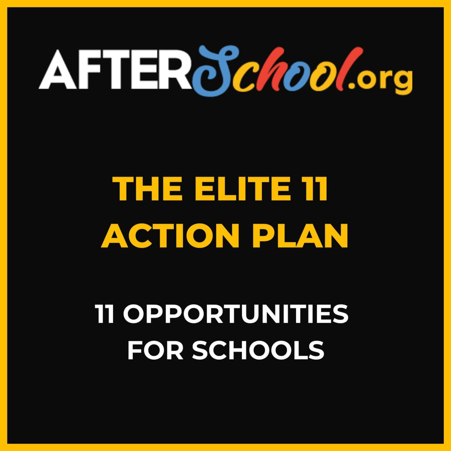 The Elite 11 Action Plan: 11 Opportunities For California Schools ...